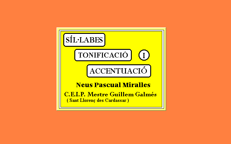 Sílabas y acentuación • cristic