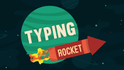Typing rocket - cristic