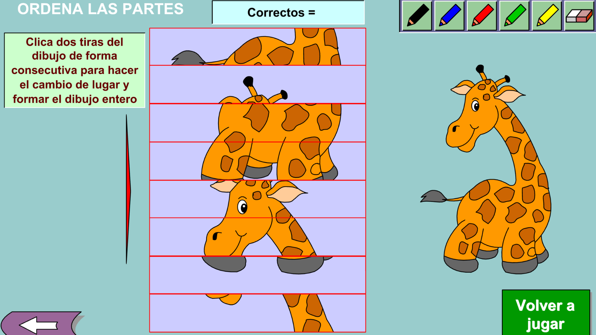 Ordena las partes • cristic