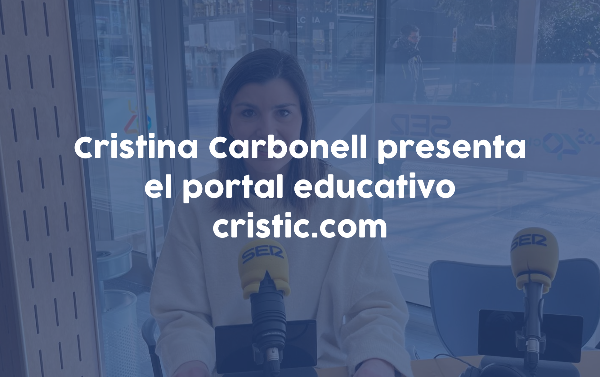 Cristina Carbonell presenta el portal educativo cristic.com • cristic