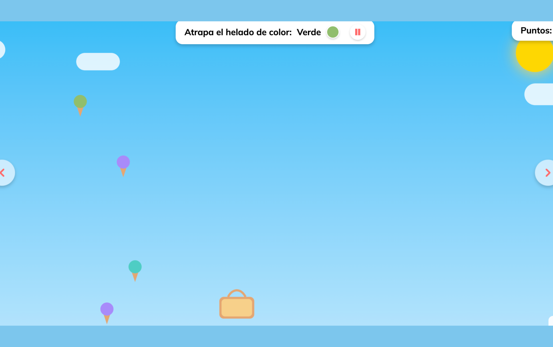 Atrapa el helado • cristic