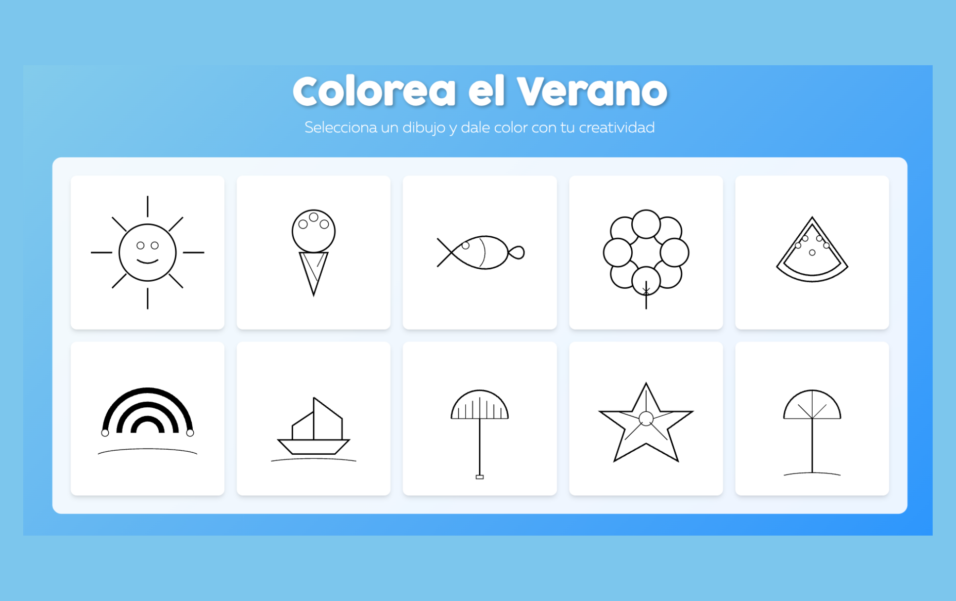 Colorea el verano • cristic